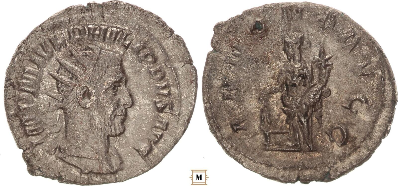 Roman Empire Antoninianus 244-249 Philip I., Annona standing | MA-Shops