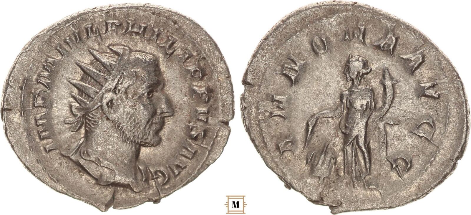 Roman Empire Antoninianus 244-249 Philip I., Annona standing | MA-Shops