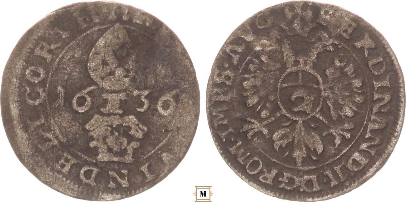 Germany 2 kreuzer 1636 Augsburg stadt, Ferdinand II. | MA-Shops