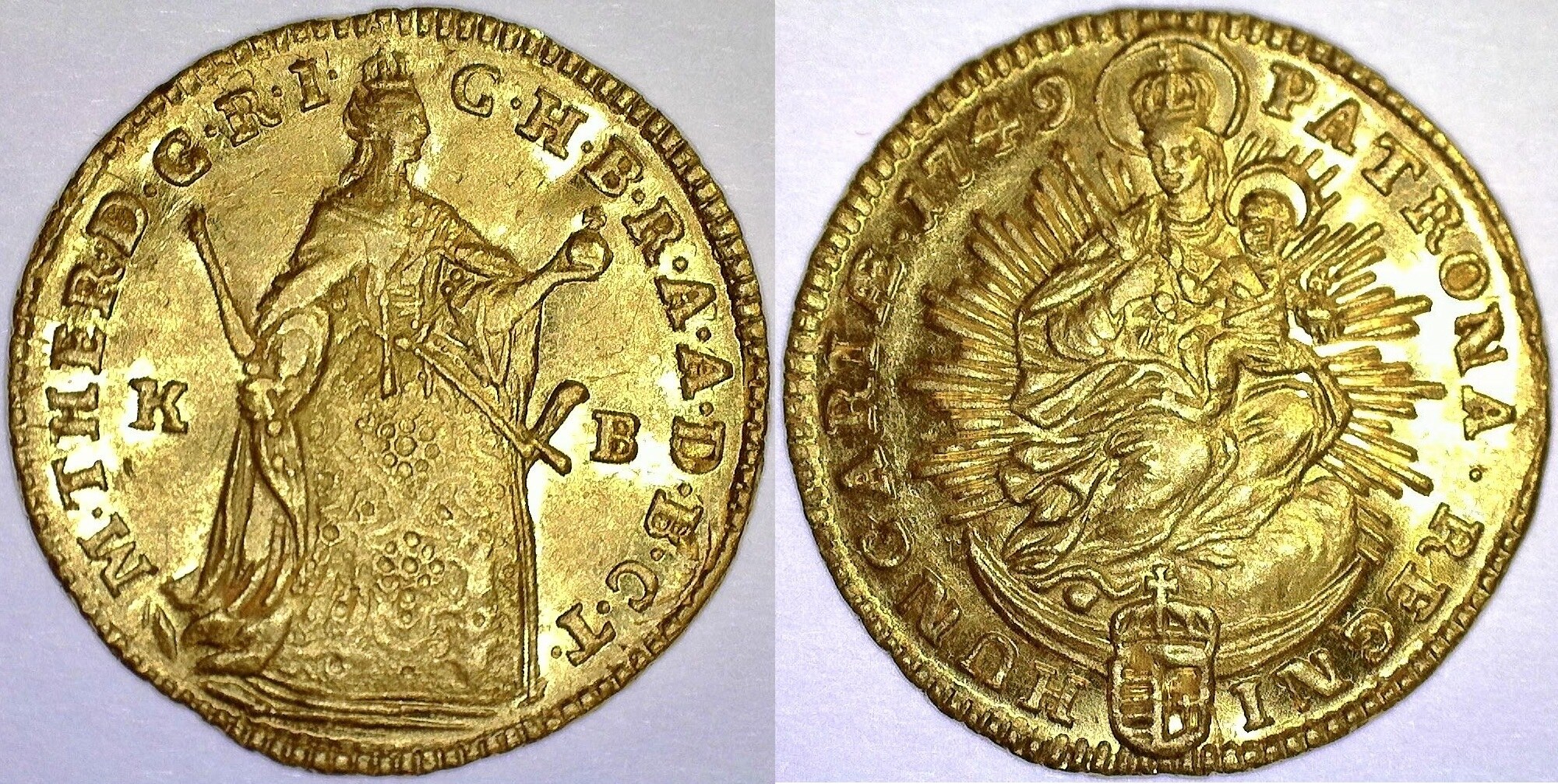 Ungarn Dukat 1749 KB Maria Theresia (1740-1780) ss | MA-Shops