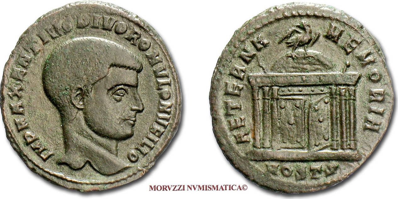 Roman Empire / RÖMISCHE KAISERZEIT FOLLIS 309-312 AD Valerius Romulus ...