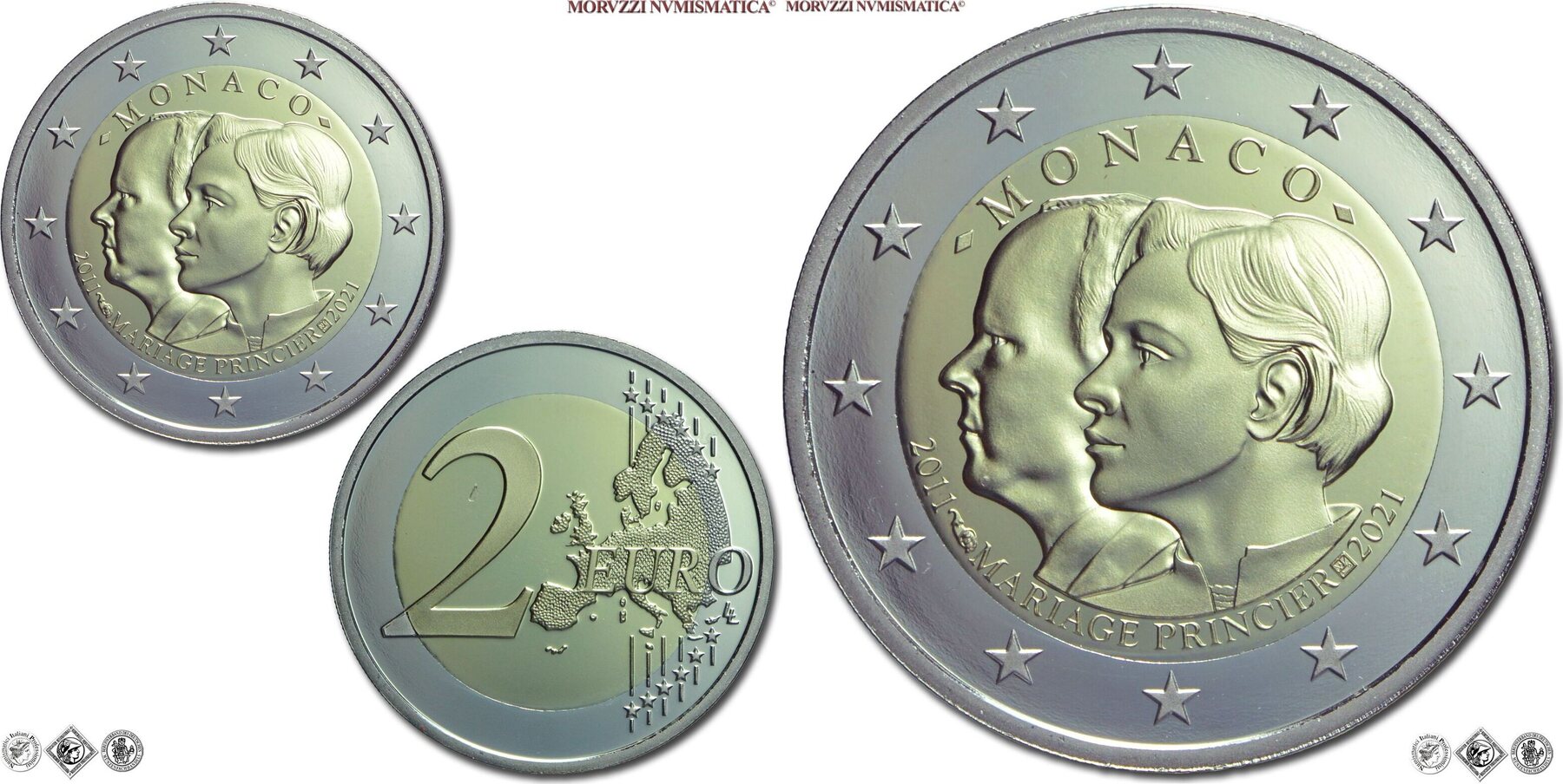 Principality of Monaco / Fürstentum Monaco 2 euro commemorative coin ...