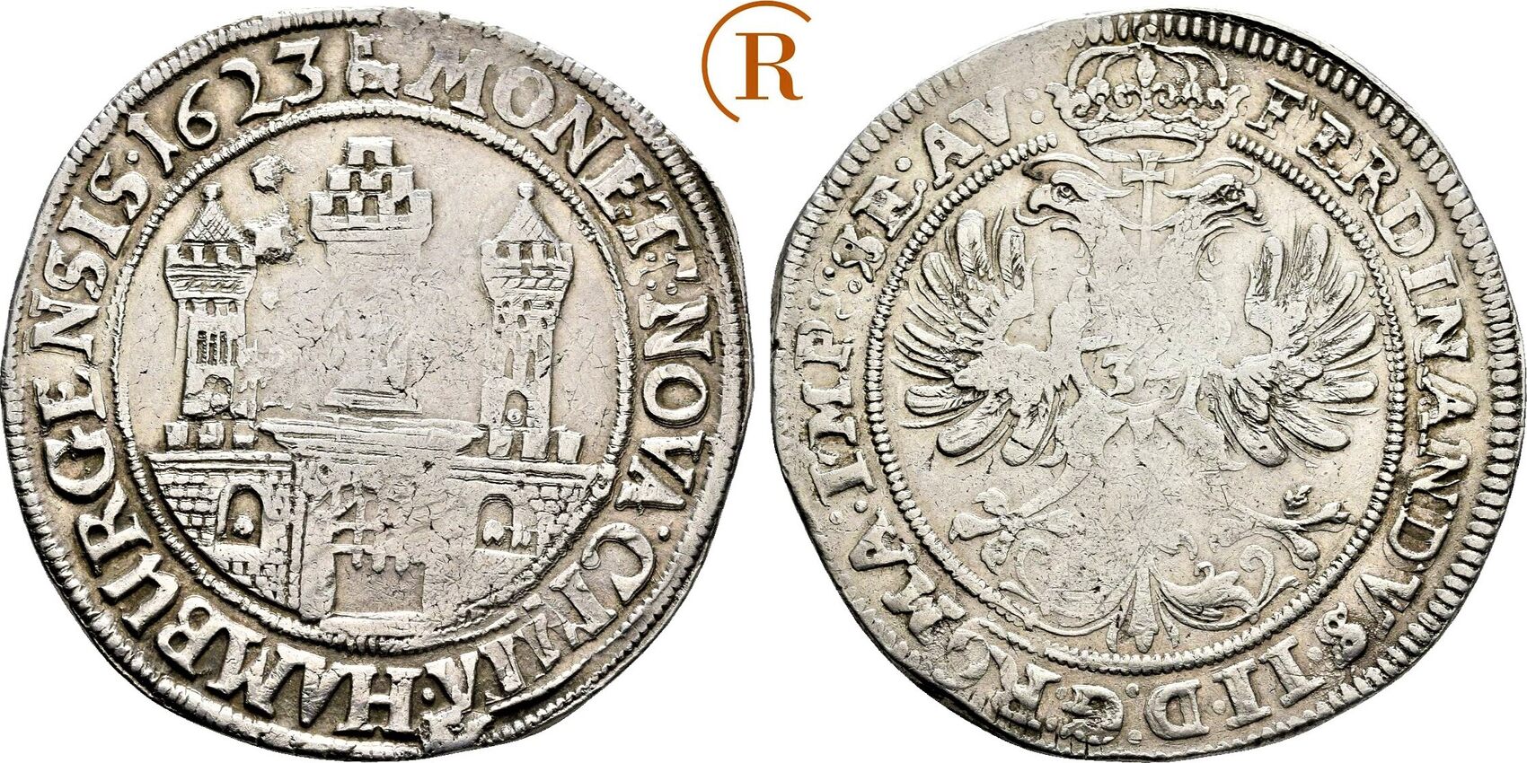 HAMBURG, STADT Taler zu 32 Schilling 1623 Prägeschwäche, sehr schön | MA-Shops