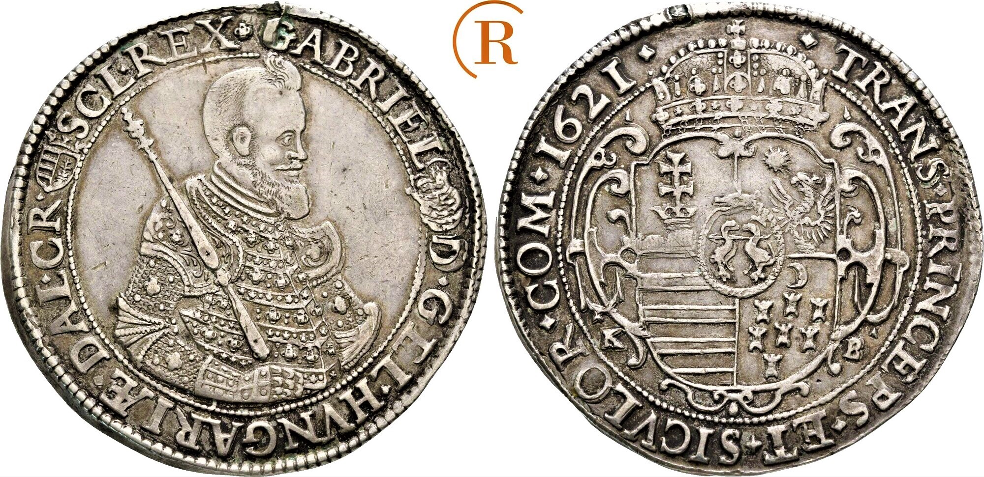 UNGARN SIEBENBÜRGEN Gabriel Bethlen, 1613-1629 Taler 1621 KB, Kremnitz ...