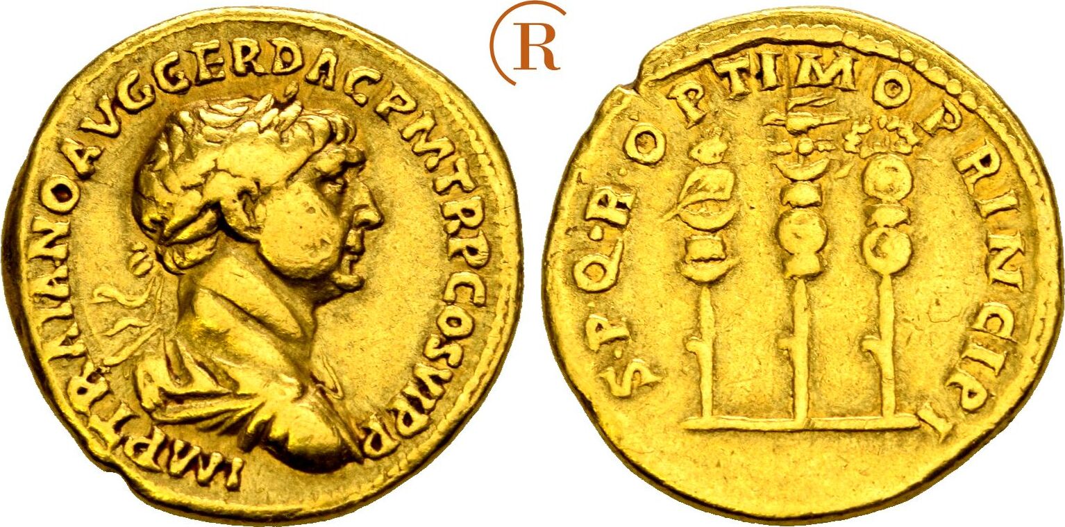 RÖMISCHE KAISERZEIT Trajan, 98-117 n.Chr. Aureus 103-111 n.Chr., Rom ...