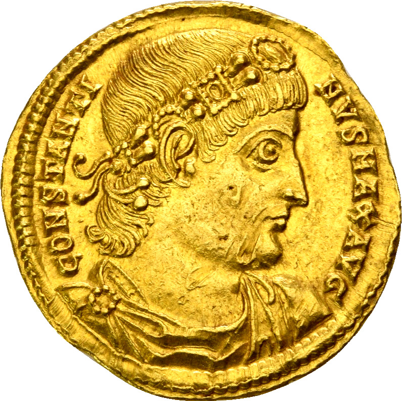 RÖMISCHE KAISERZEIT Constantinus I., 307-337. Solidus 336/337 ...