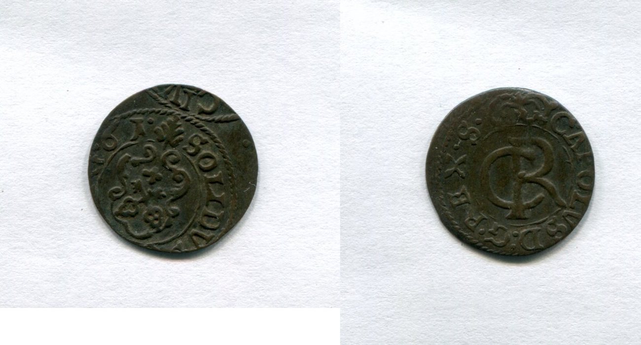 Lettland / Riga 1 Schilling 1661 ~ Carl XI. 1660 - 1697 ~ ~ ss | MA-Shops
