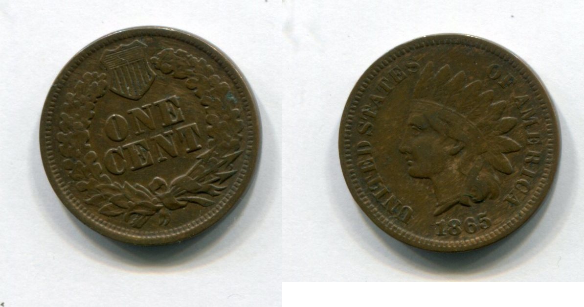 USA 1 Cent 1865 ~ Vereinigte Staaten von Amerika ~ ss | MA-Shops