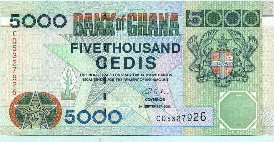 Ghana, 5000 Cedis 2002 I | MA-Shops