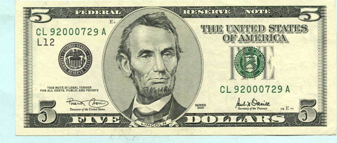 USA, 5 Dollars 2001 I | MA-Shops