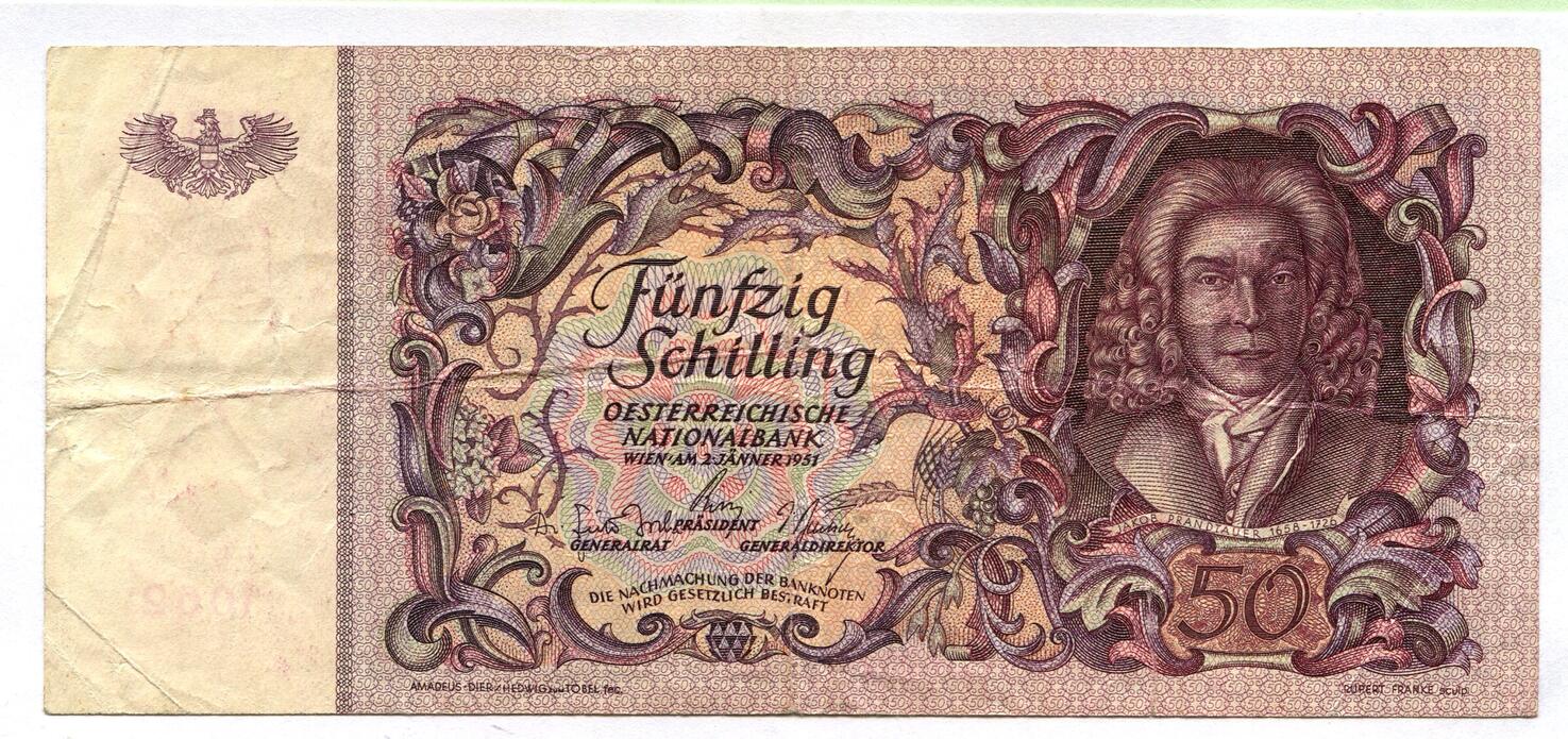 Österreich, 50 Schilling 1951 IV | MA-Shops