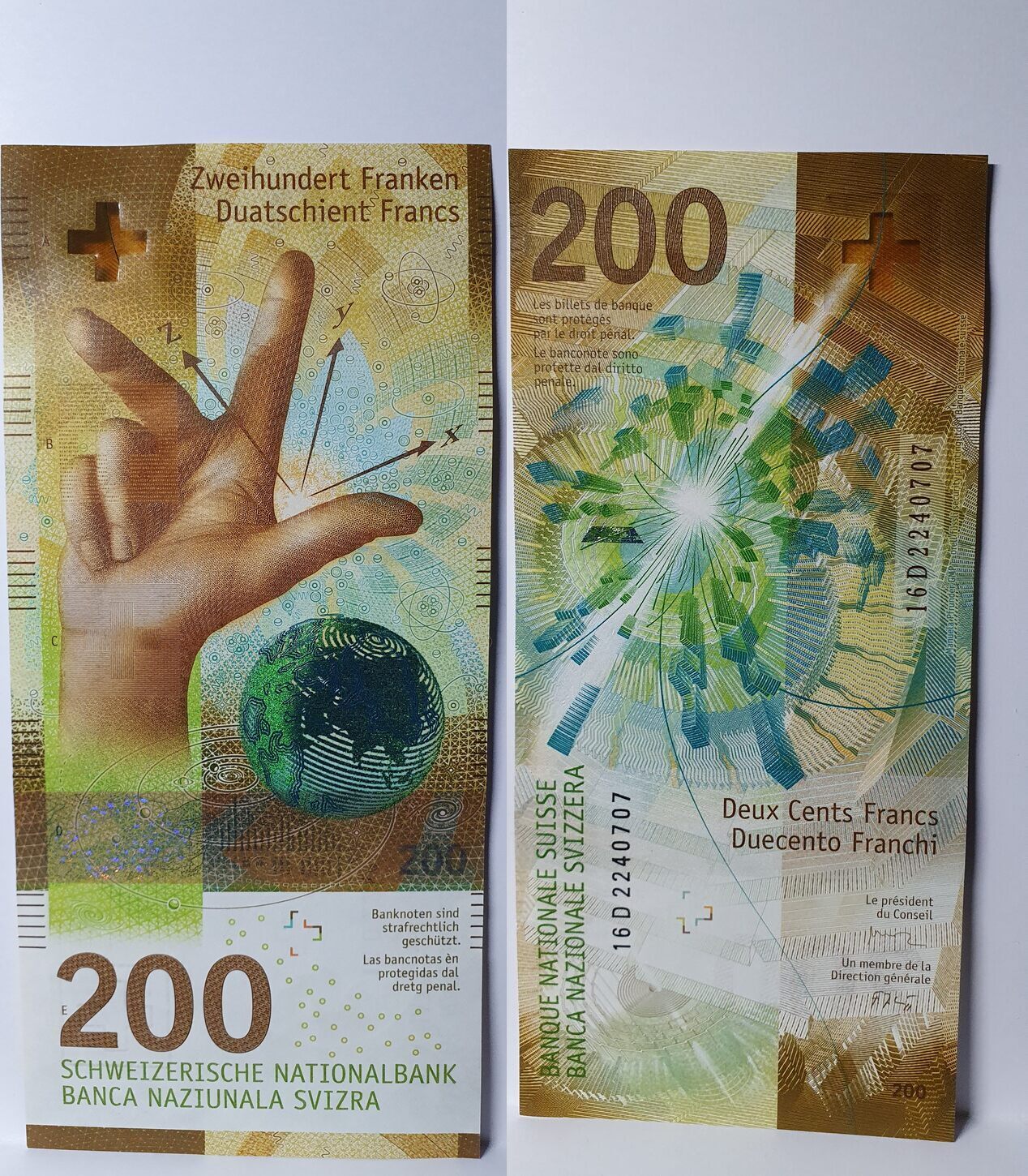 Schweiz, 200 Franken 2016 unz | MA-Shops