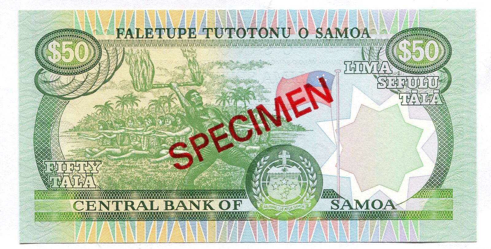 Samoa, 50 Tala (1990) SPEZIMEN, I | MA-Shops