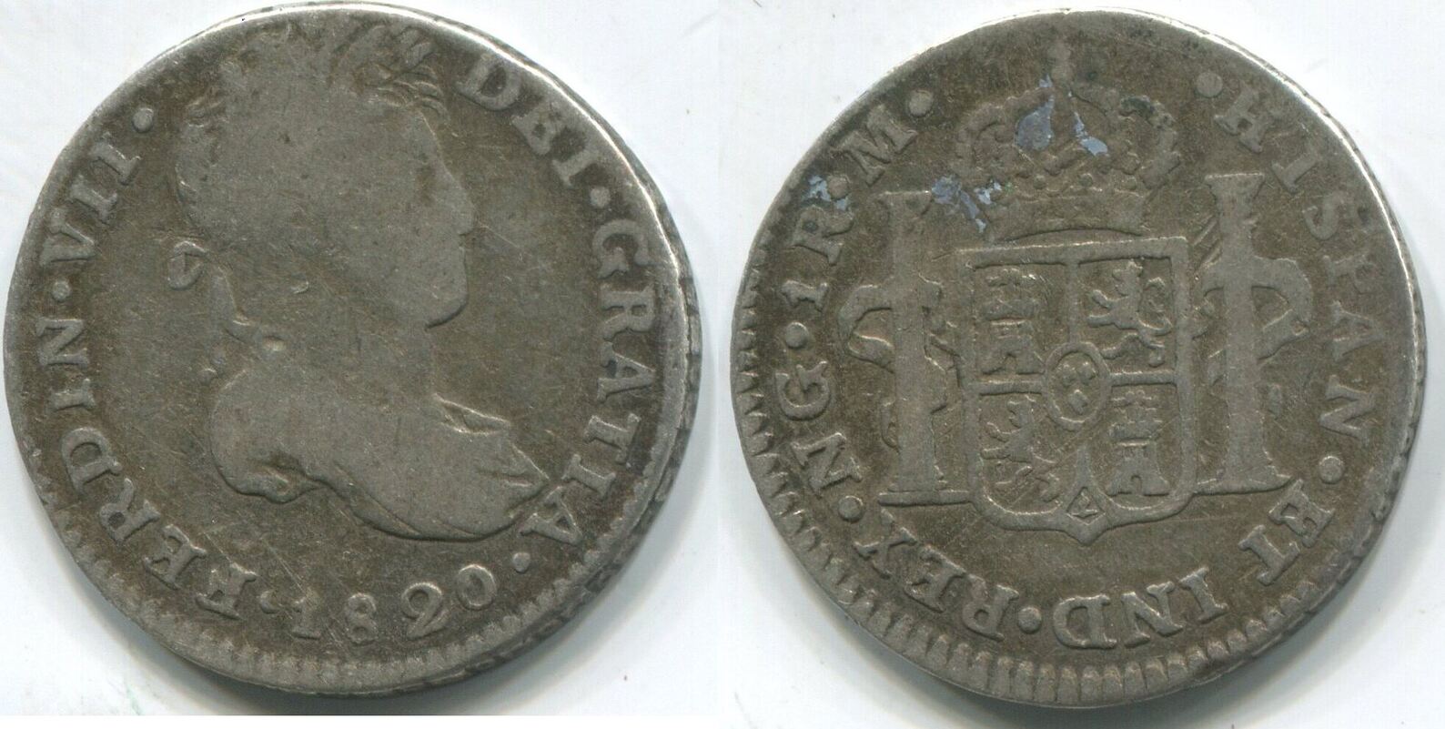 Guatemala 1 Real 1820 ~ Ferdinand VII. ~ fast ss | MA-Shops