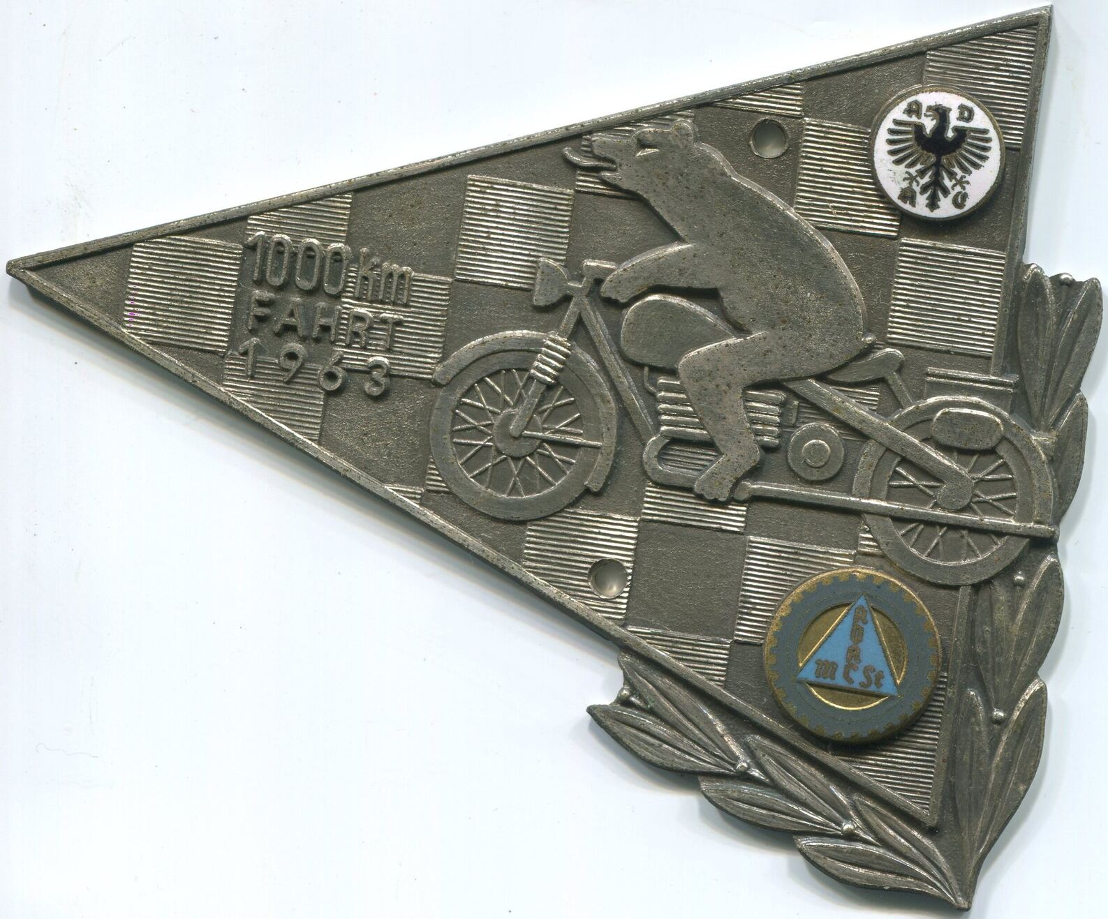 Deutschland Plakette 1963 ~ ADAC, 1000 km Fahrt ~ ss+ | MA-Shops