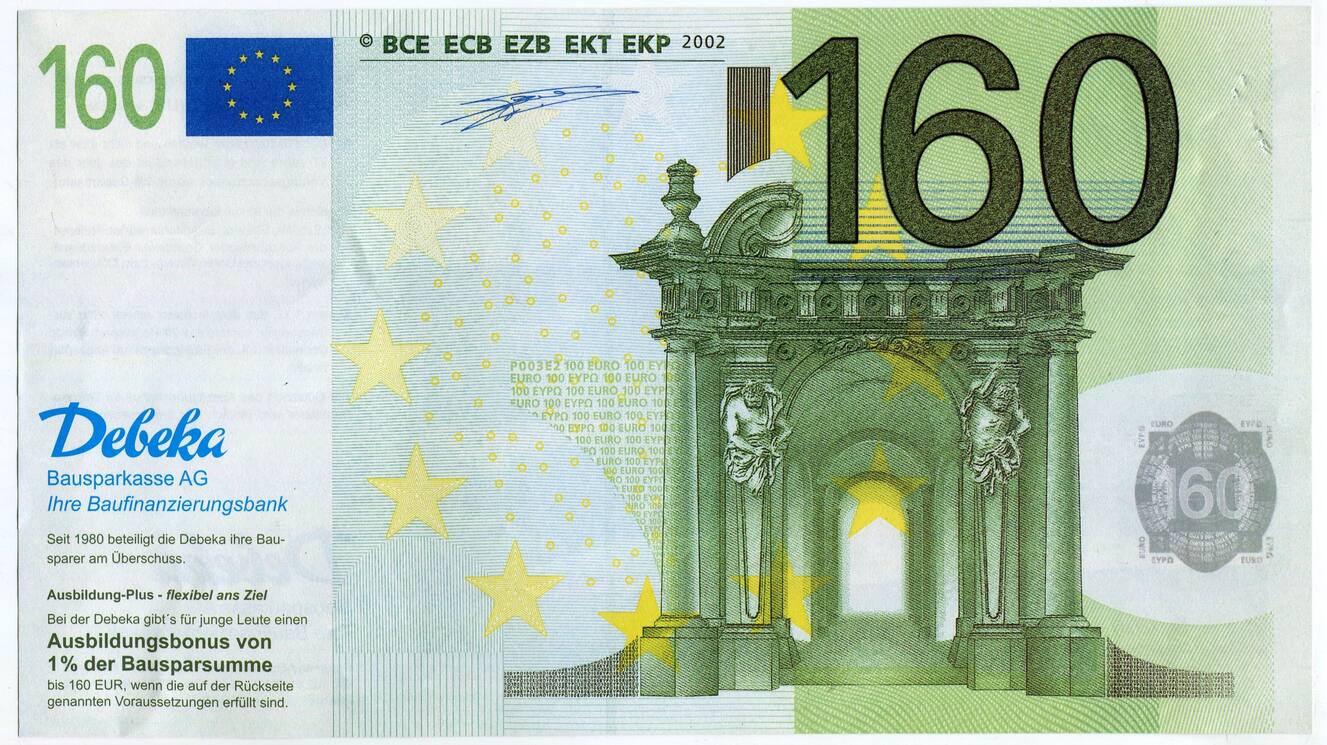 Deutschland 160 Euro (2002) ~ Werbung für Bausparvertrag ~ gebraucht ...