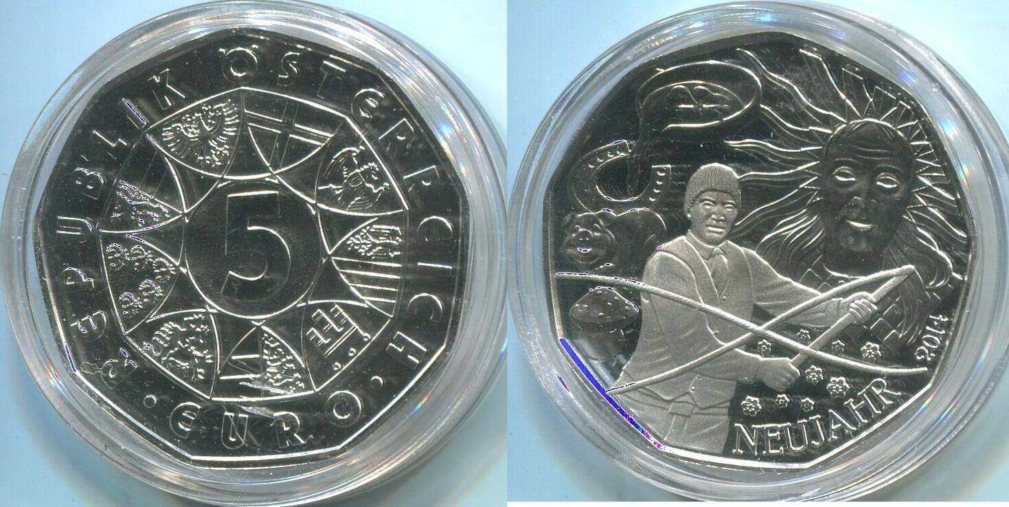 Österreich 5 Euro 2014 ~ Neujahr ~ stgl | MA-Shops