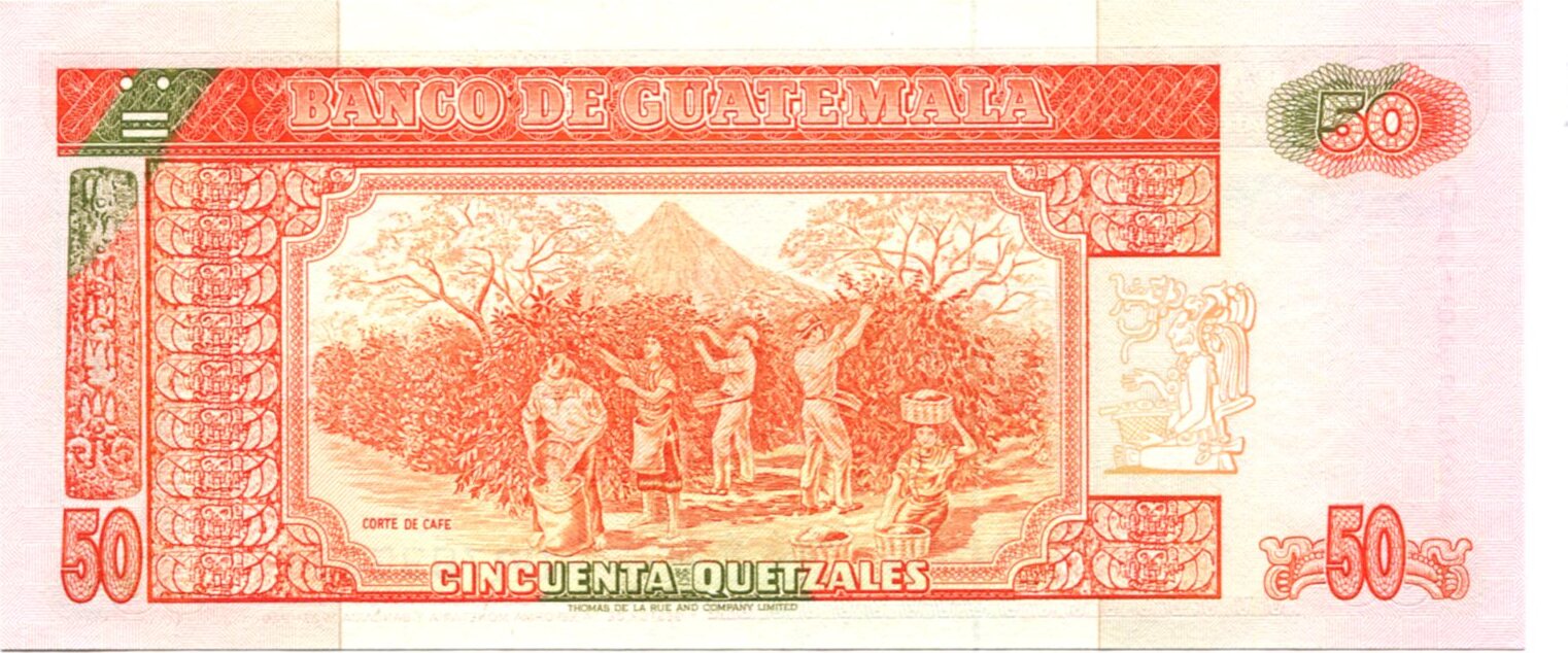 Guatemala, 50 Quetzales 1990 II | MA-Shops