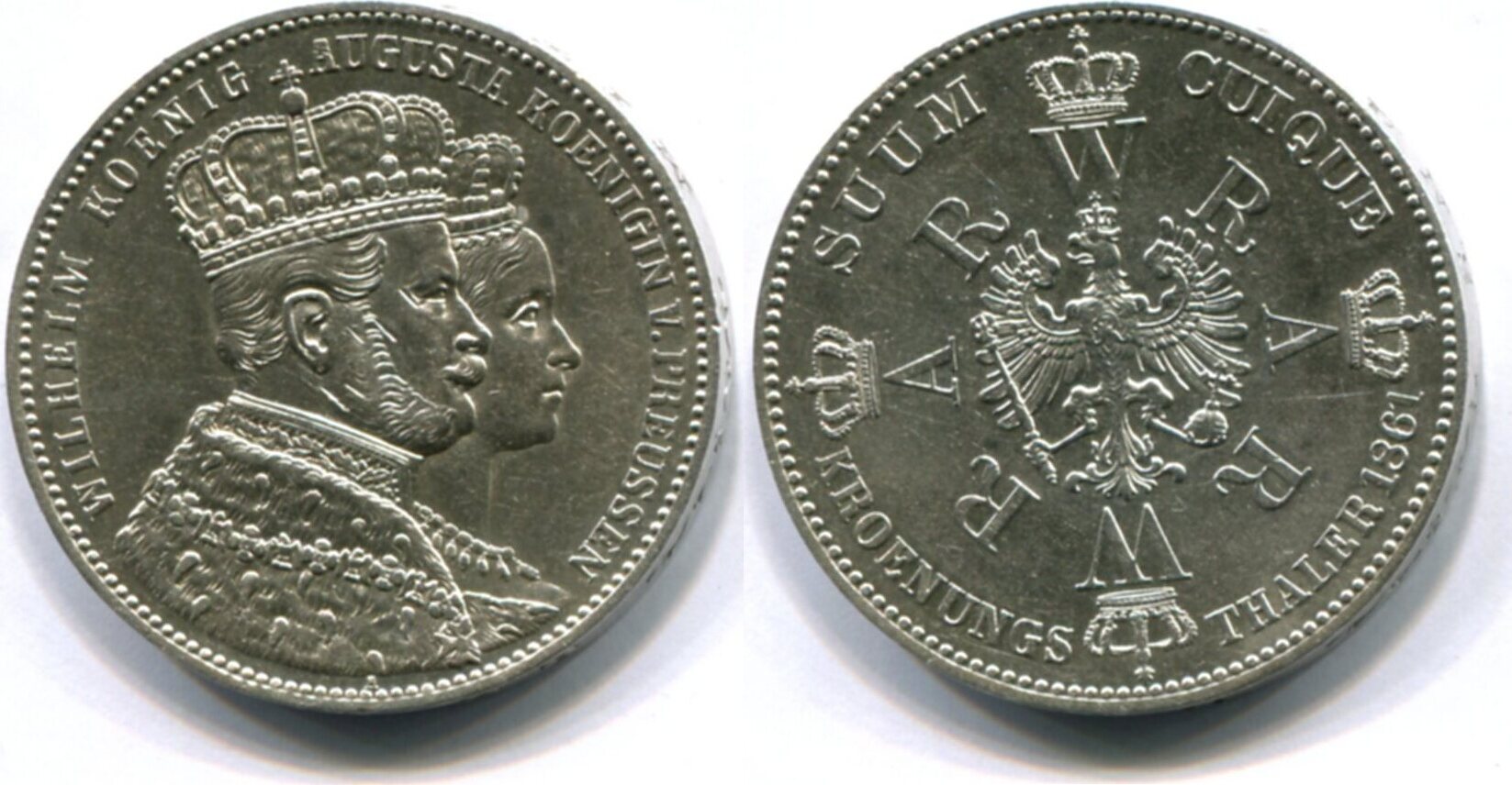 Brandenburg/Preussen, Taler 1861 Wilhelm I.1861-1888, vz/st | MA-Shops