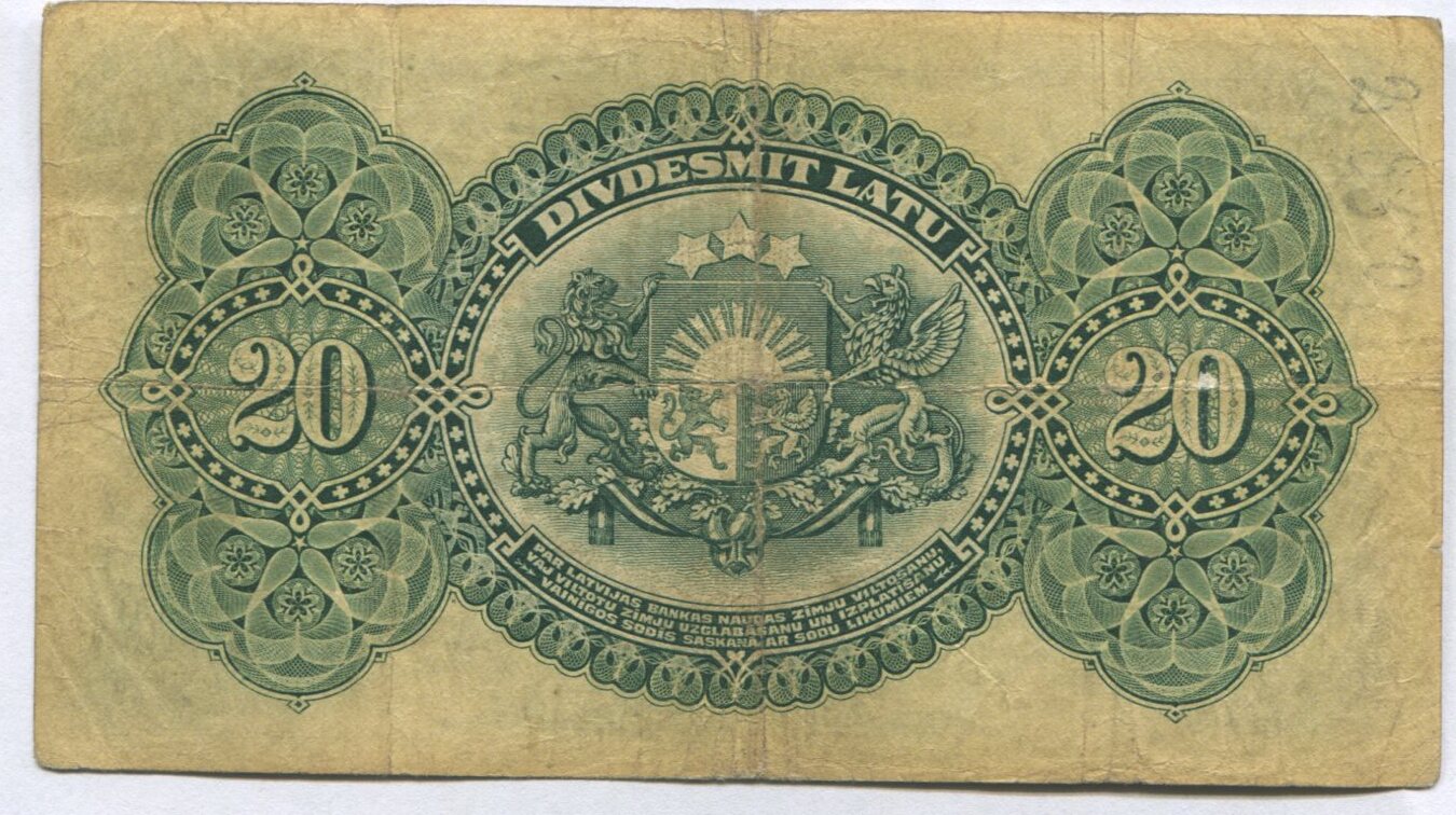 Lettland, 20 Lati 1925 gebraucht | MA-Shops