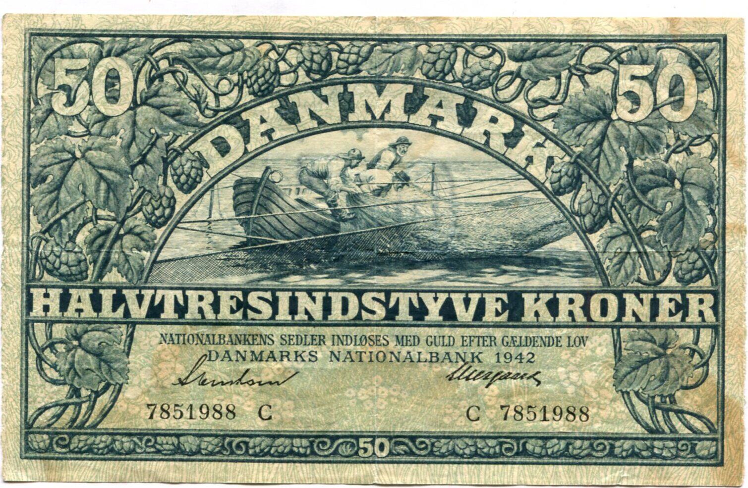 Dänemark, 50 Kroner 1942c III- | MA-Shops