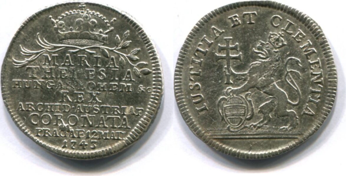 RDR/Österreich, Ar Jeton 1743 Maria Theresia 1740-1780, ss/vz | MA-Shops