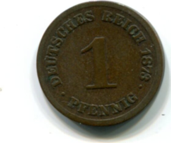 Deutsches Reich, 1 Pfennig 1873D s | MA-Shops