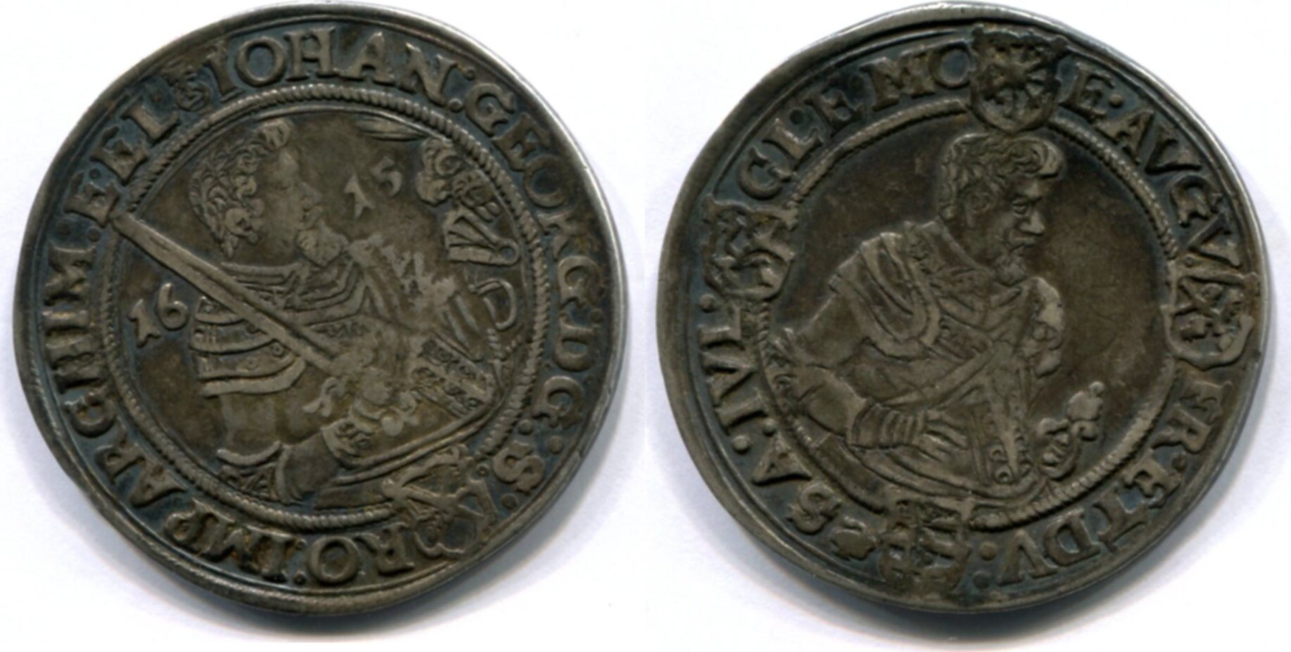 Sachsen, 1/2 Taler 1613 Johann Georg u.August 1611-1615 ss/vz | MA-Shops