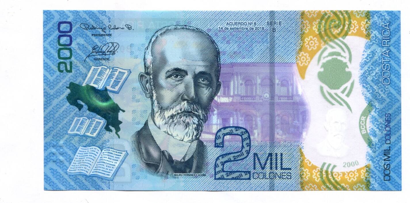 Costa Rica, 2000 Colones 2018(2020) I/Unz. | MA-Shops