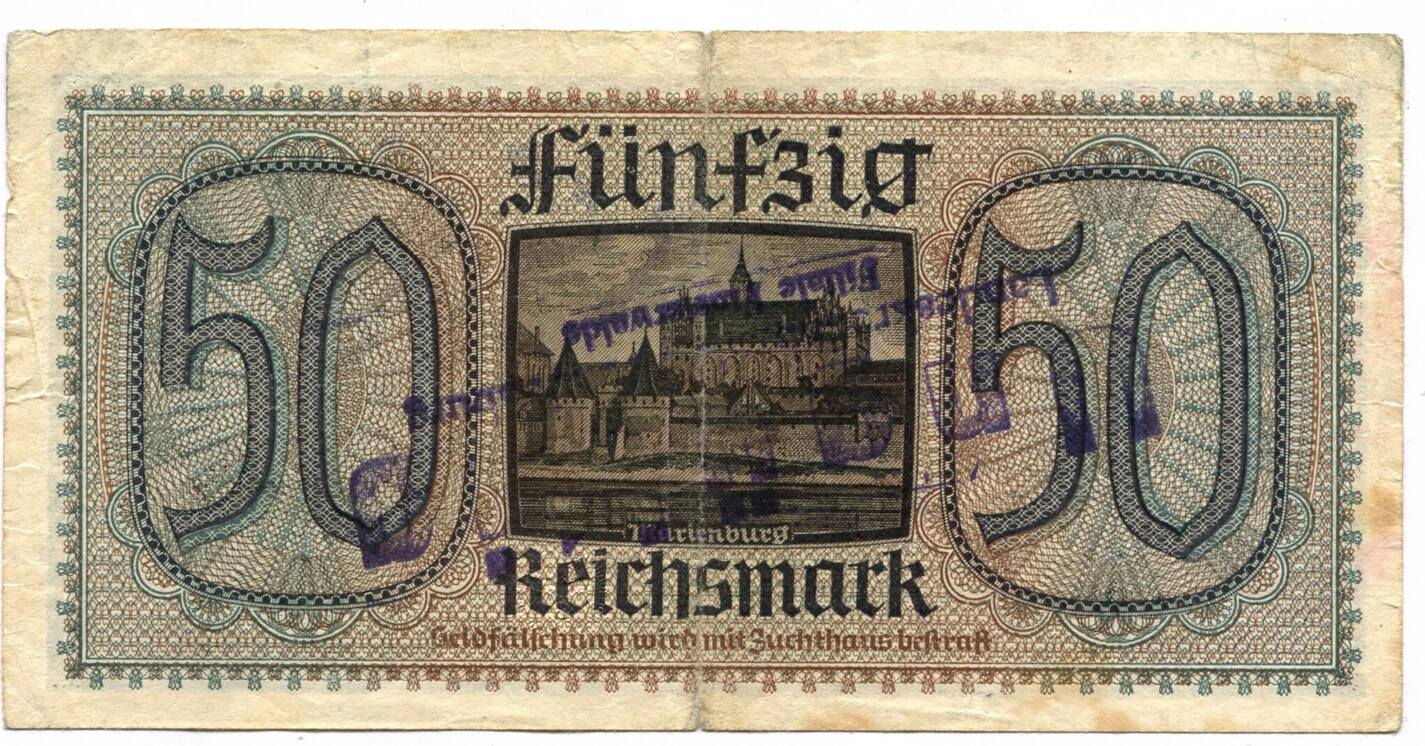 Deutsches Reich, 50 Reichsmark o.D.(1939) III | MA-Shops