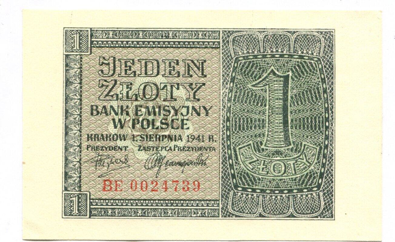 Polen, 1 Zloty 1941 unc | MA-Shops