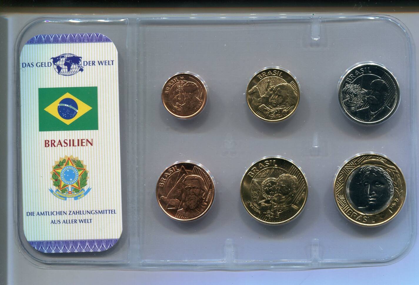 Brasilien KMS 2004-2007 ~ 1 Centavo bis 1 Real ~ unc | MA-Shops