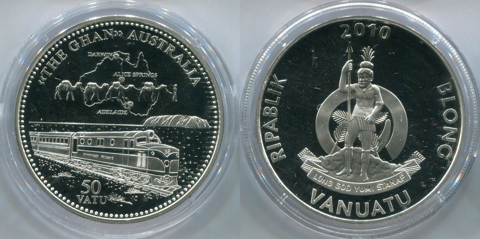 Vanuatu 50 Vatu 2010 ~ The Ghan Australia ~ PP | MA-Shops