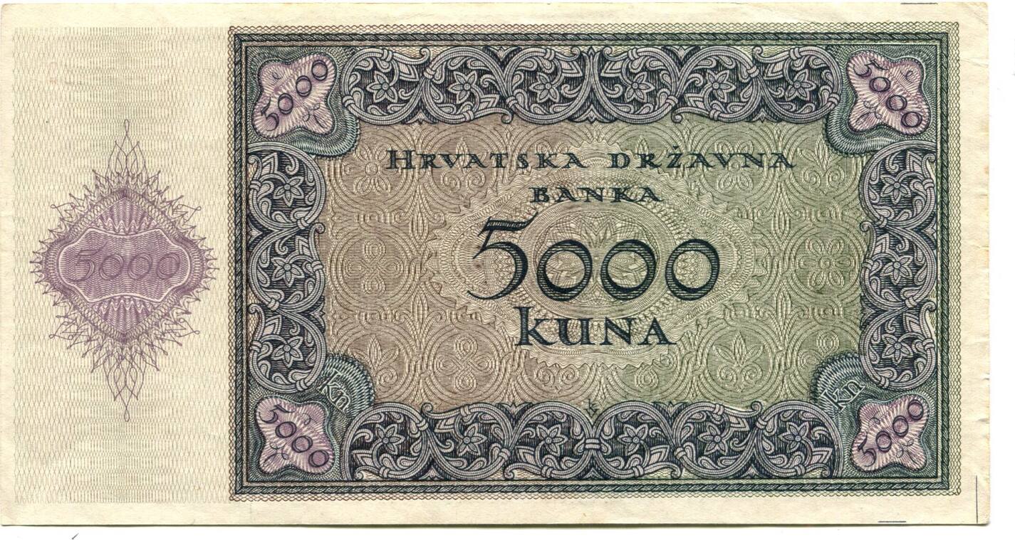 Kroatien, 5000 Kuna 1943 II | MA-Shops