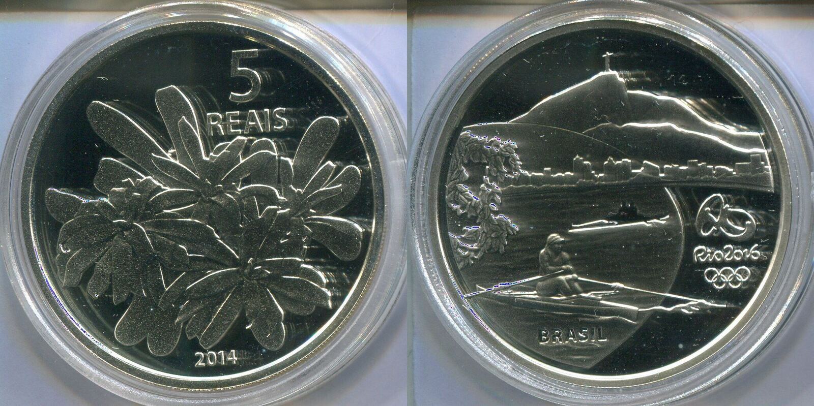 Brasilien 5 Reais 2014 ~ Olympiade Rio 2016 ~ PP | MA-Shops