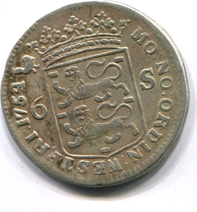 Niederlande, 6 Stuiver 1754 Westfriesland, ss | MA-Shops