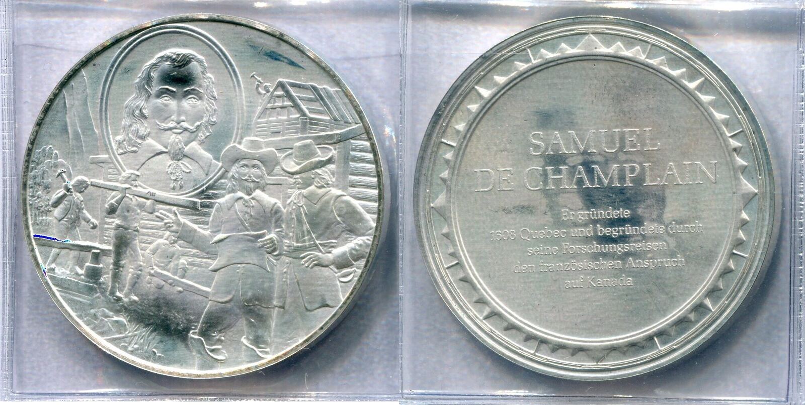 Deutschland Ag Medaille o.J. ~ Samuel de Champlain ~ PP | MA-Shops