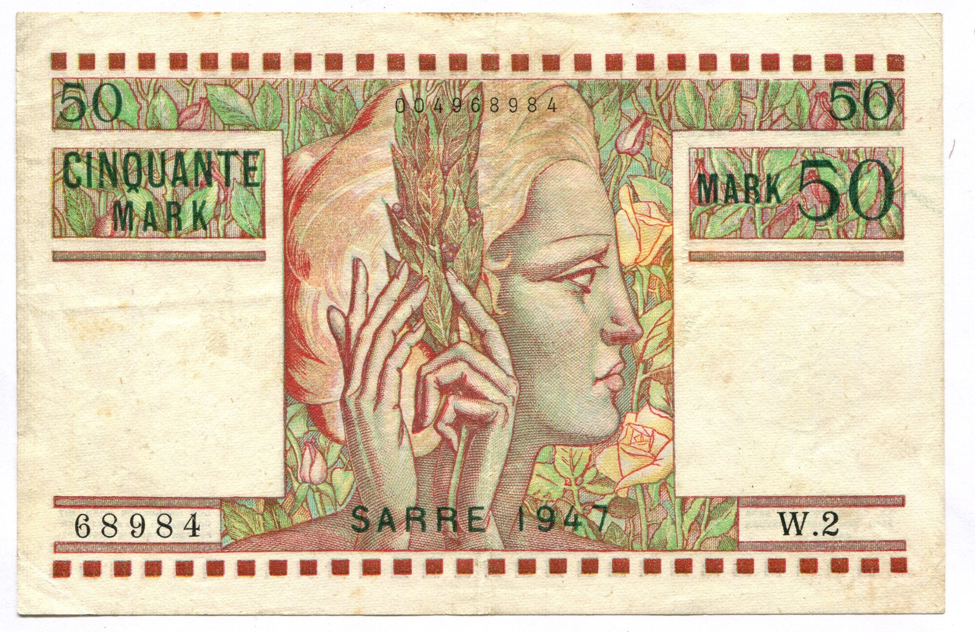 Saarland, 50 Mark 1947 III | MA-Shops