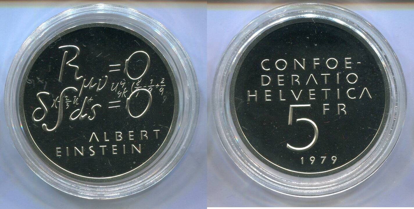 Schweiz 5 Franken 1979 ~ Albert Einstein ~ PP | MA-Shops