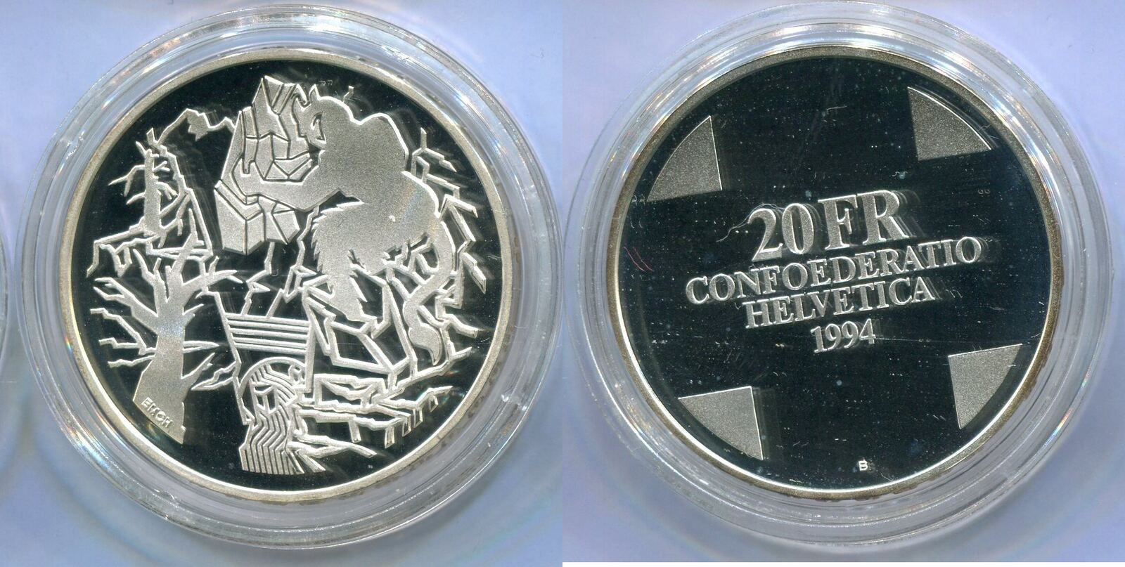 Schweiz 20 Franken 1994 ~ Sagenumwobene Landschaften ~ PP | MA-Shops