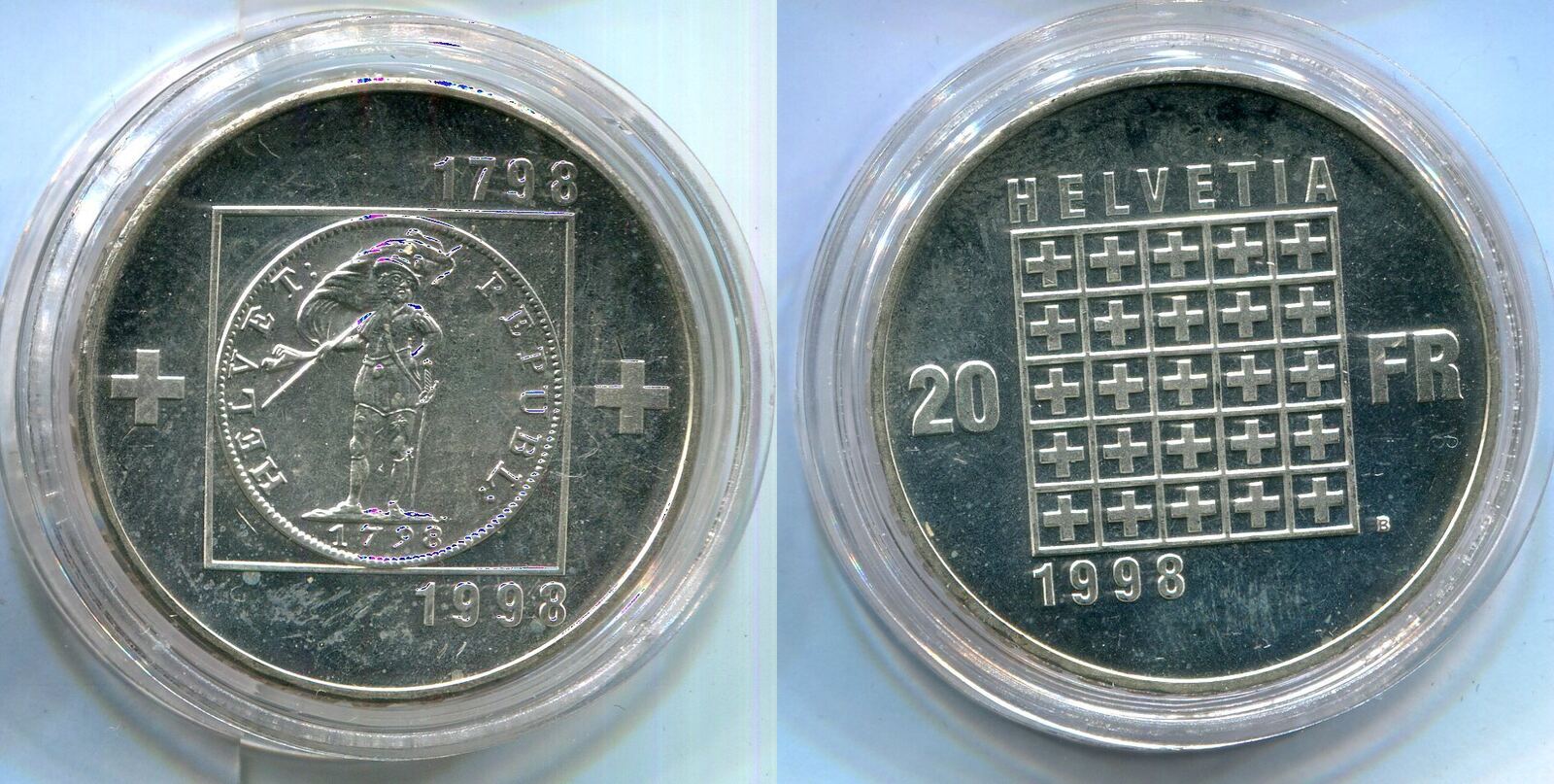Schweiz 20 Franken 1998 ~ 200 Jahre Helvetische Republik ~ unc | MA-Shops