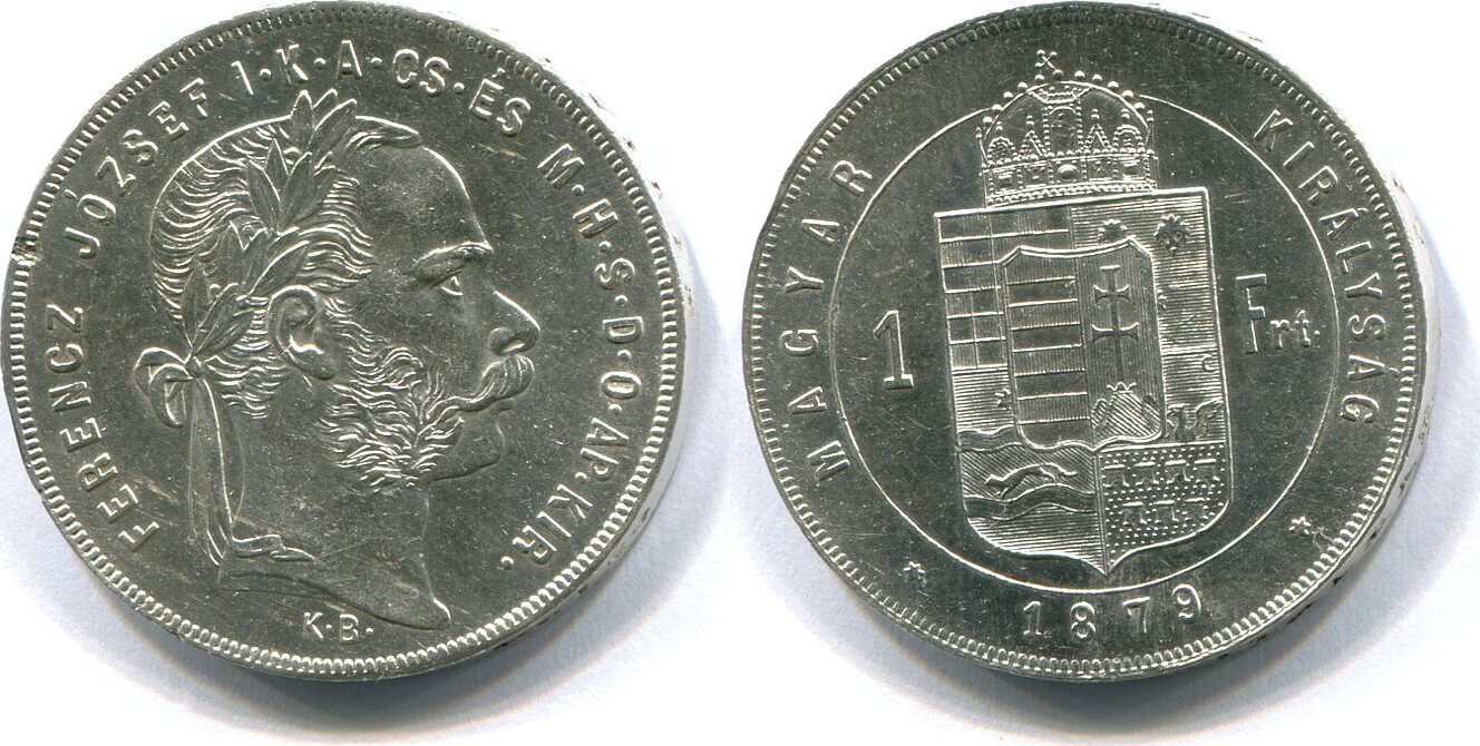 Österreich/Ungarn, 1 Forint 1879 Franz Joseph 1848-1916 vz | MA-Shops