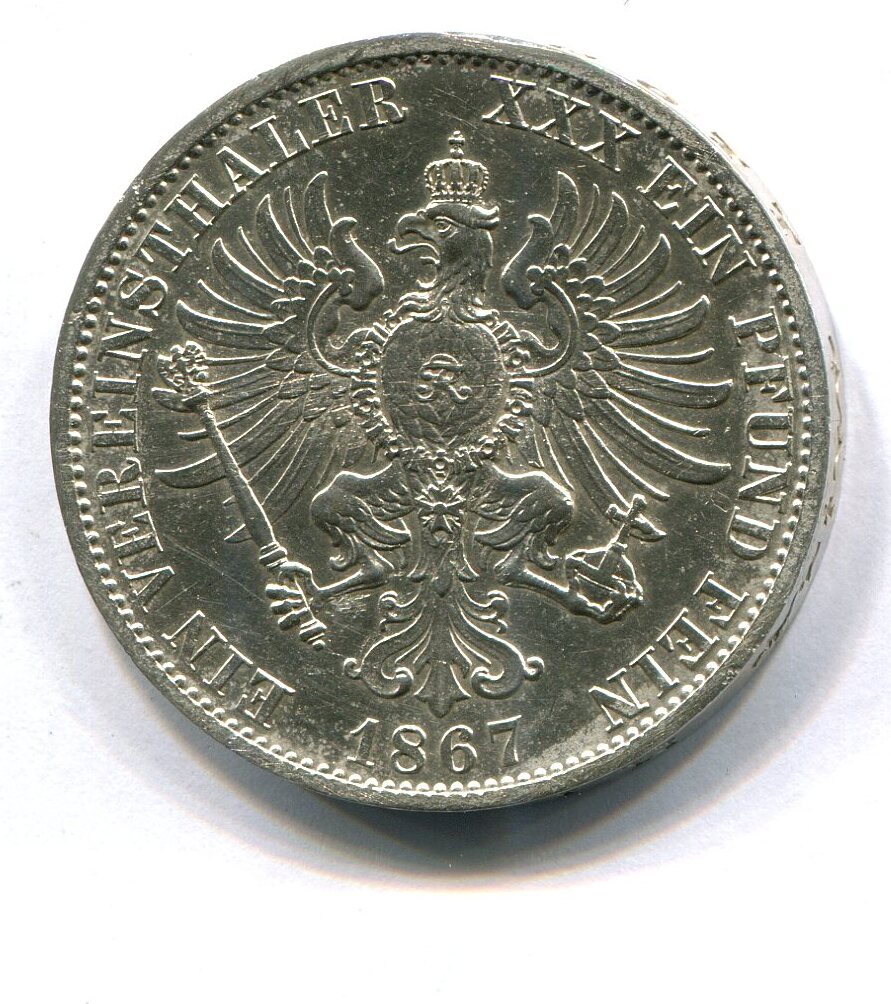 Preußen, Taler 1867A Wilhelm I.1861-1888, vz | MA-Shops