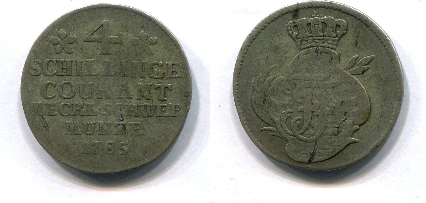 Mecklenburg Schwerin, 4 Schilling 1785 Friedrich Franz I-1785-1837, ss | MA-Shops