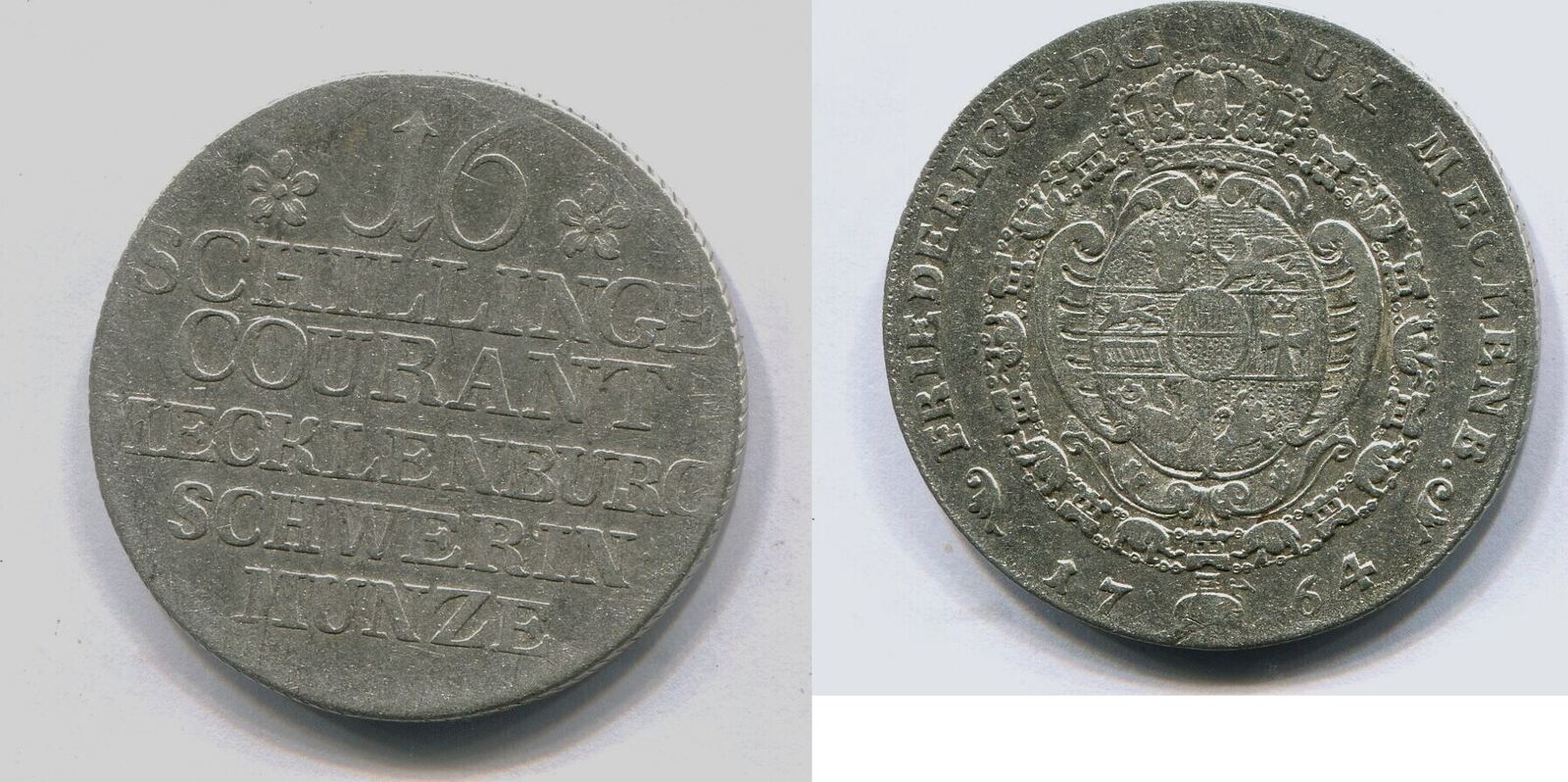Mecklenburg Schwerin, 16 Schilling 1764 Friedrich 1758-1785, ss | MA-Shops