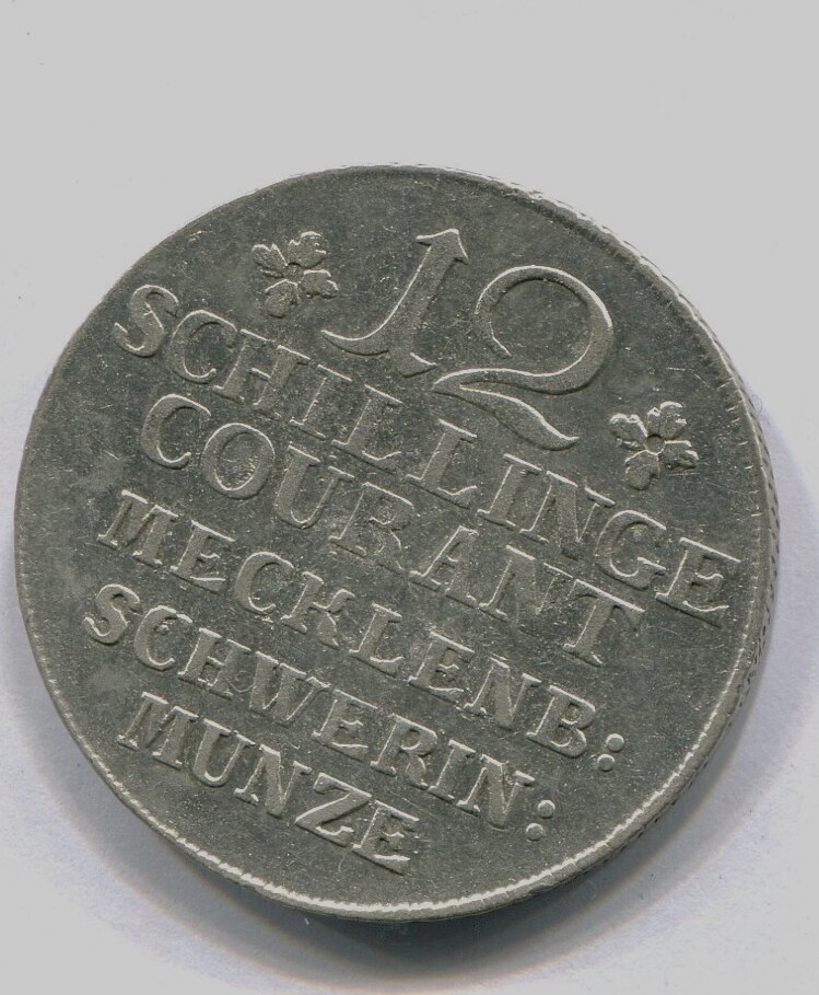 Mecklenburg Schwerin, 12 Schilling 1774 Friedrich 1758-1785, ss/vz | MA-Shops