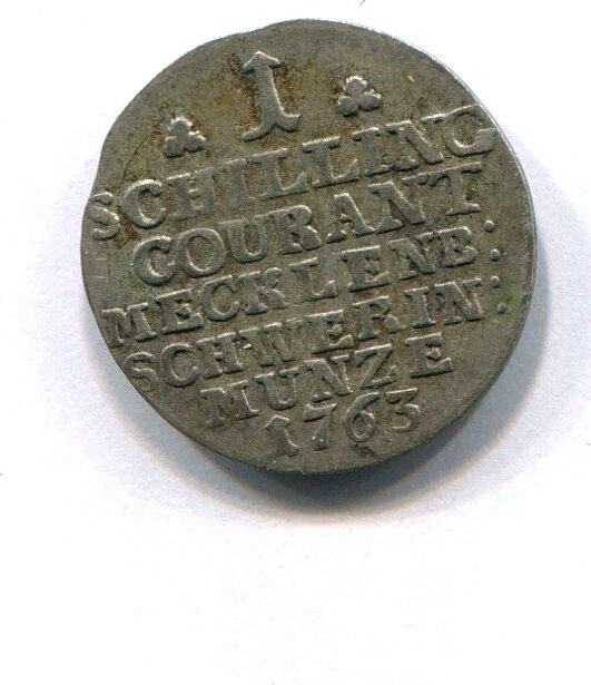 Mecklenburg-Schwerin, 1 Schilling 1763 Friedrich 1756-1785, ss/vz | MA-Shops