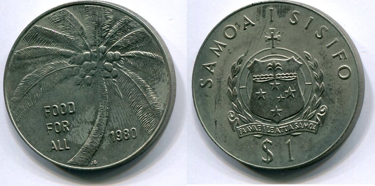 Samoa 1 Tala / Dollar 1980 ~ FAO ~ unc | MA-Shops