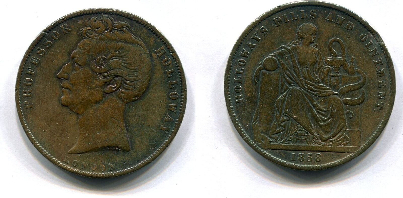 Australien, Penny Token 1858 Professor Holloway, ss | MA-Shops