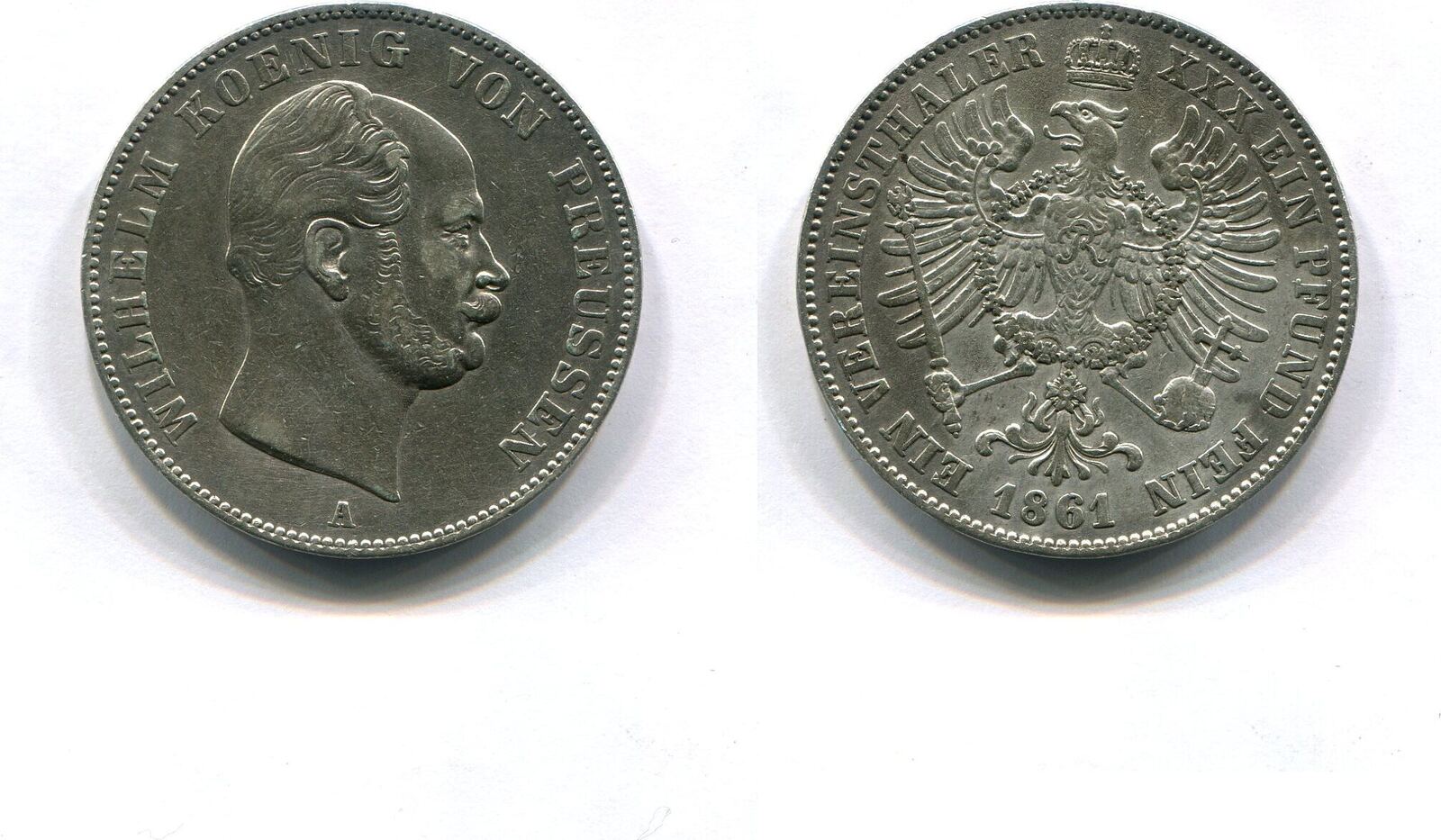 Preussen, Taler 1861A Wilhelm I. 1861-1888, vz | MA-Shops